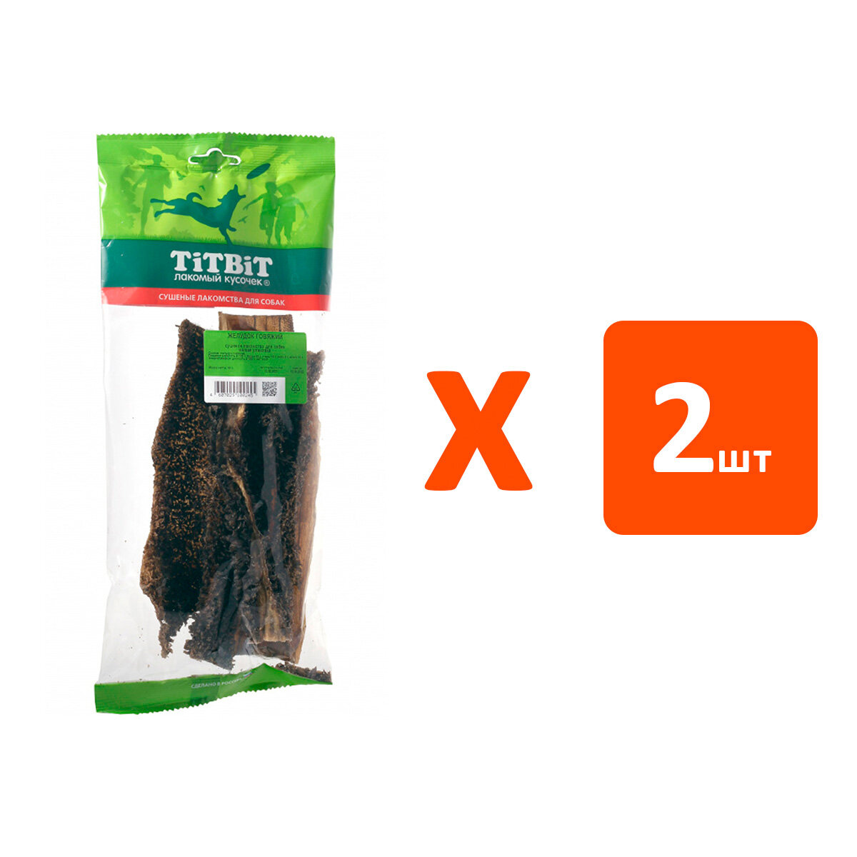 Лакомство TIT BIT для собак желудок говяжий (1 шт х 2)