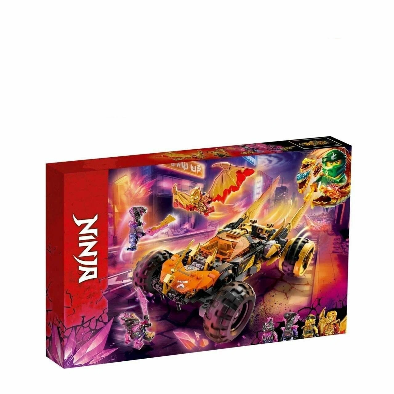 Конструктор Ниндзяго Драконий вездеход Коула, 421 деталь, совместим с Ninjago драконий крейсер Коула 71769