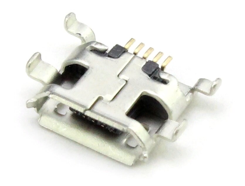 Микро USB 5p,5 pin micro USB jack для ремонта смартфонов, мобильных телефонов и планшетов.
