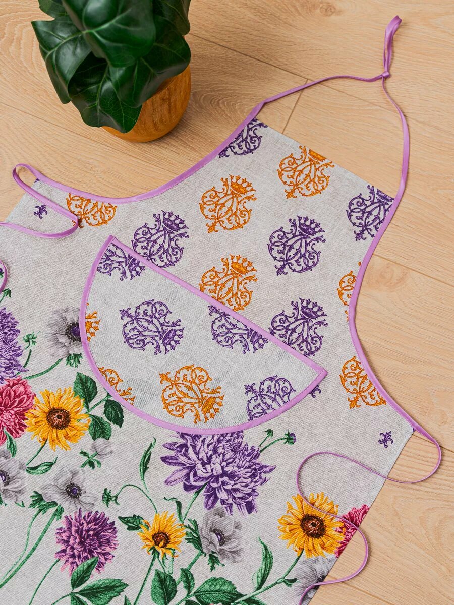 DOLLTALL / Фартук кухонный / Фартук с карманом / универсальный размер 42-54 / подарок для любимых женщин