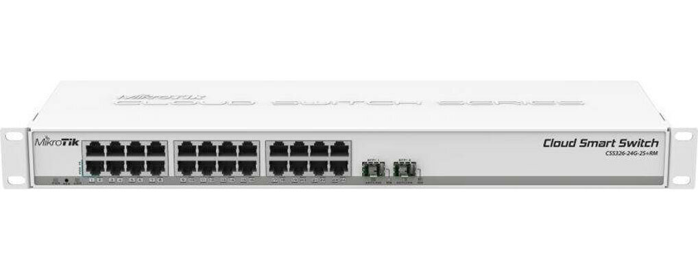 Коммутатор управляемый MikroTik CSS326-24G-2S+RM