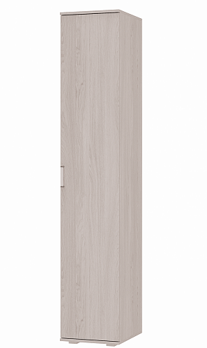 Шкаф-пенал для одежды БТС мебель Белла, ЛДСП , цвет ясень белый