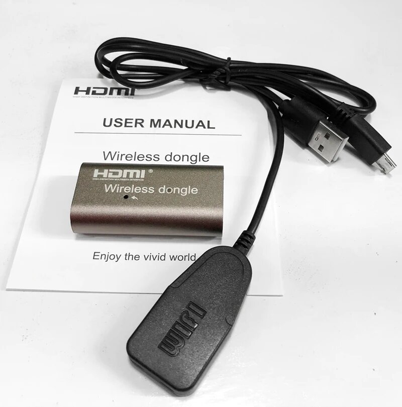 Беспроводной адаптер Wi-Fi дисплея HDMI-совместимый ТВ-приемник Miracast Airplay Зеркаление экрана для IOS Android Телефон ПК к телевизору