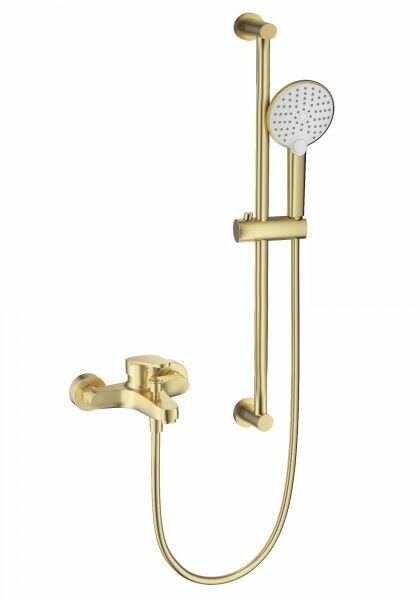 Смеситель для ванны с душевым гарнитуром Wonzon&Woghand, Брашированное золото