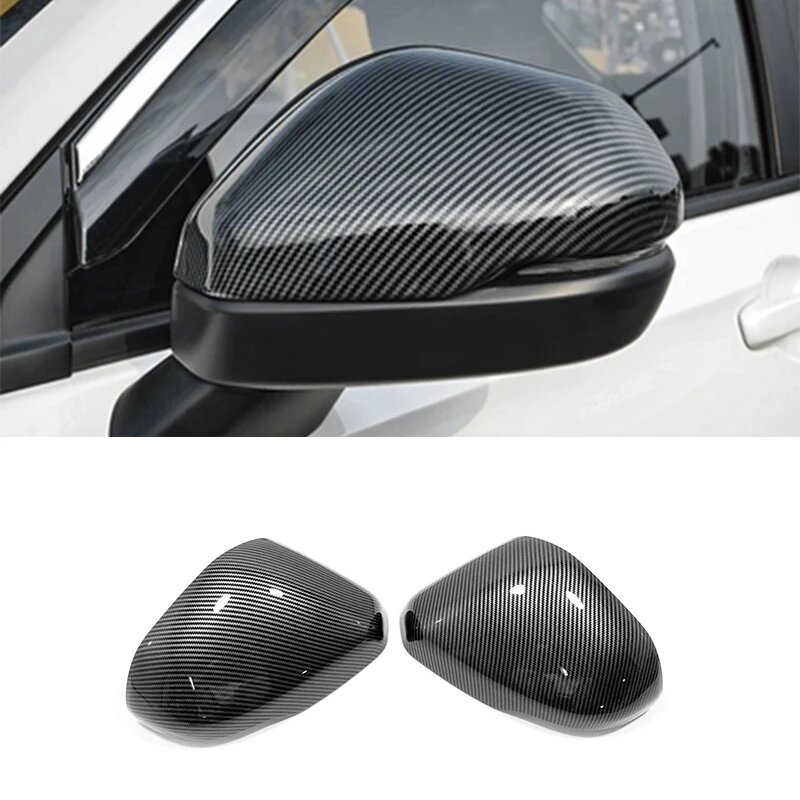 Для Honda HRV HR-V Vezel 2022 2023, АБС-пластик, карбоновая/хромированная боковая дверь автомобиля, зеркало заднего вида, дождевик, накладка, рамка, внешние аксессуары Carbon fiber B