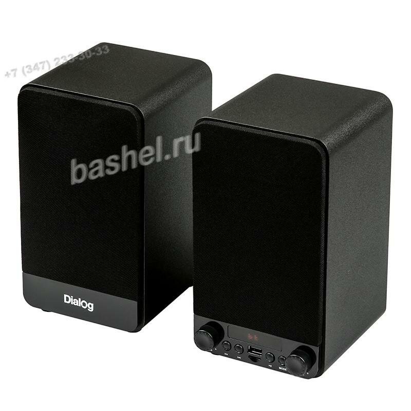 Колонки Dialog Jazz AJ-13 BLACK 2.0, 2*15W RMS, Bluetooth, USB+microSD reader