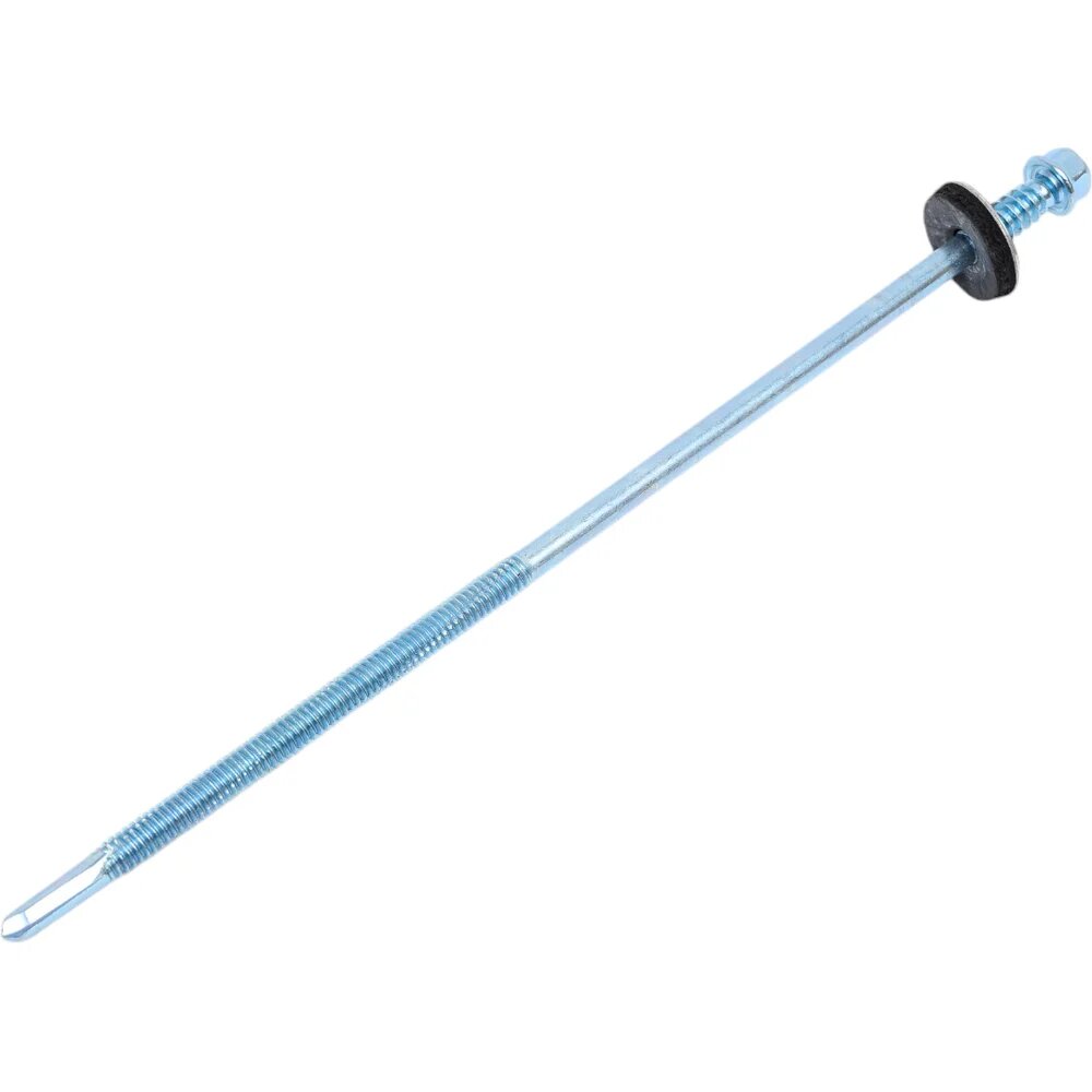 Саморез для сэндвич‑панелей металлсервис, шестигранная головка с шлицем, оцинкованное покрытие, пресс‑шайба