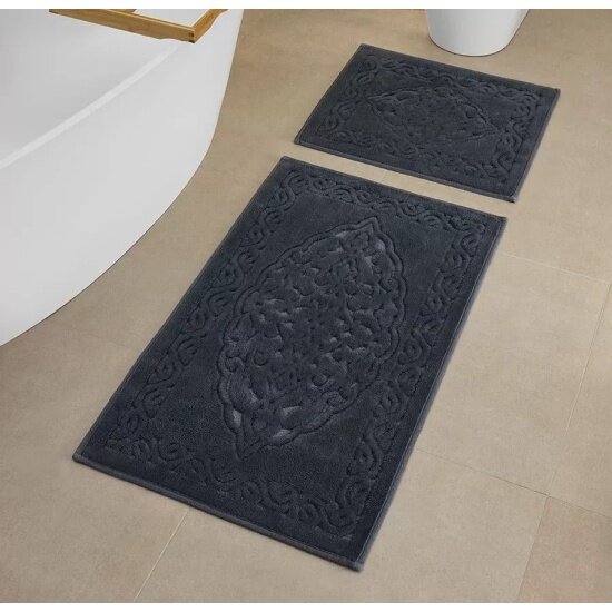 Набор ковриков для ванной Arya Home Arya Rejoon 60x100 / 60x50 Антрацитовый