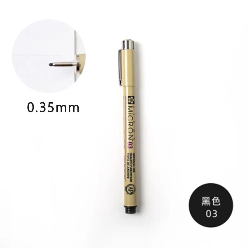 Пигма Micron 03 черная микроручка