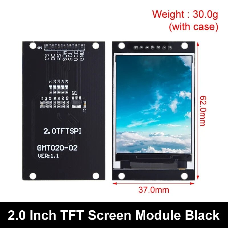 GREATZT 1,77/2,0/2,4/2,8-дюймовый цветной TFT-экран, модуль ЖК-дисплея, привод ST7735 ST7789, интерфейс SPI 128*128 240*320