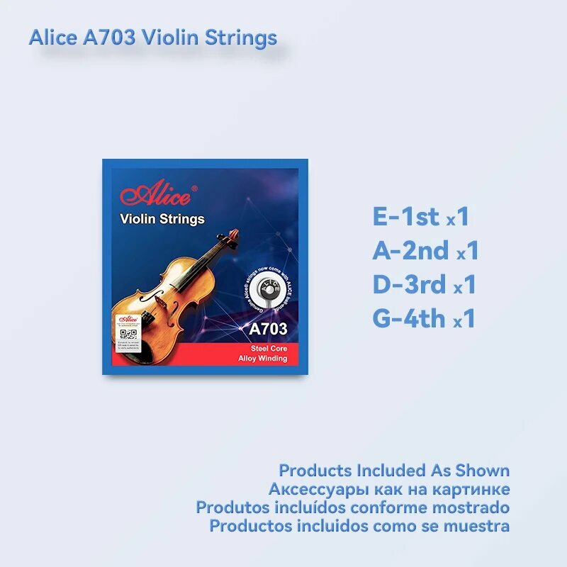 Струны для скрипки Alice A703 A703 1 Set