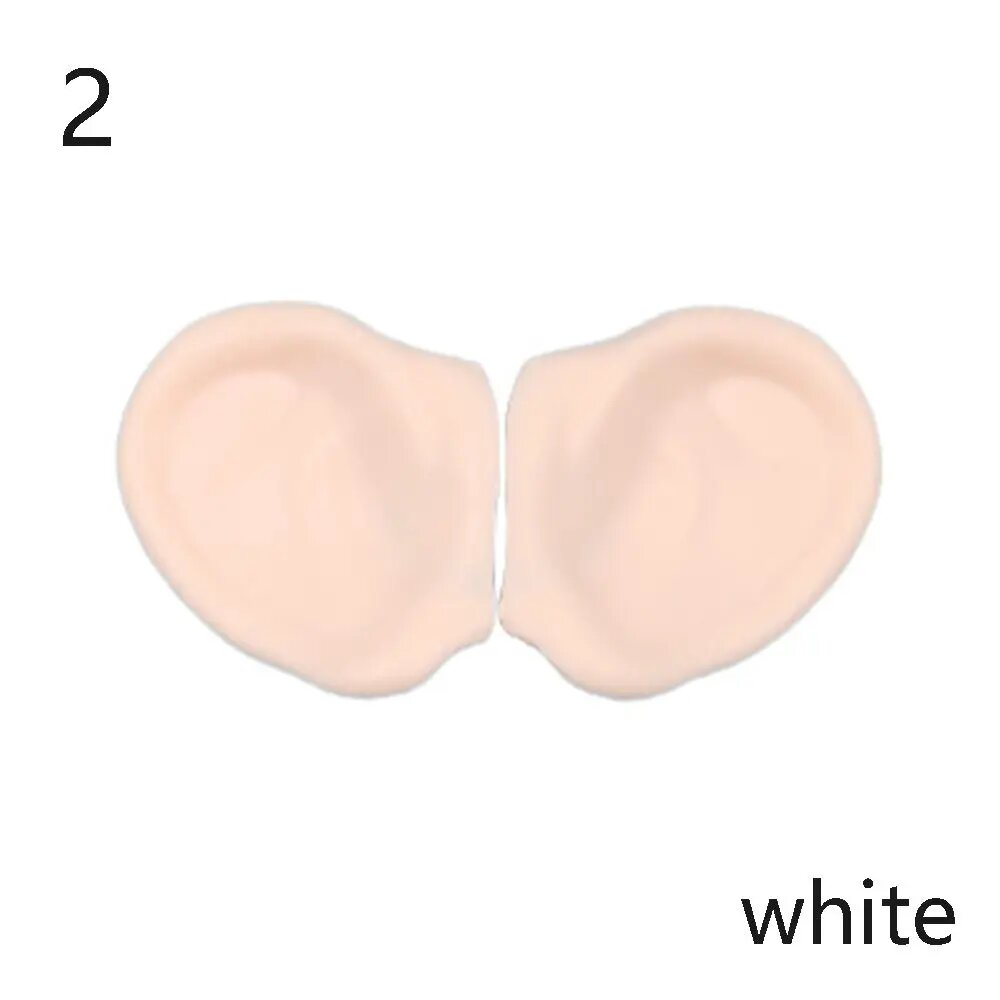 Искусственные уши для кукол Blyth, 1 пара Белый, white-2