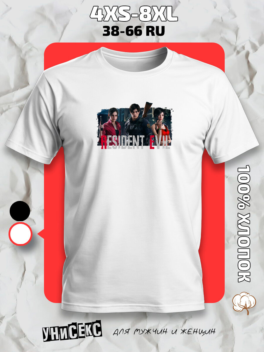 Футболка с принтом Resident Evil Резидент Эвил