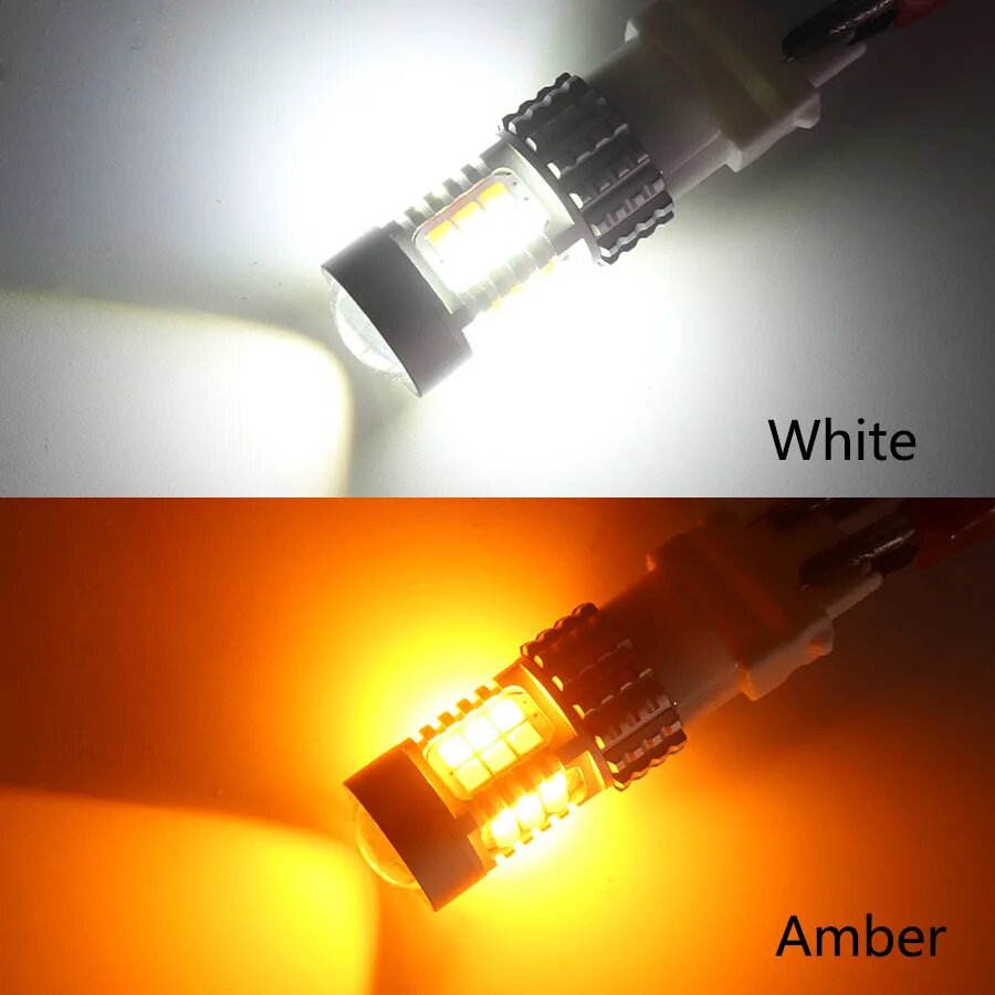 1 шт, двухцветная лампа 1157 BAY15D P21/5 Вт, цвет белый + желтый, размеры автомобиля/Сигнальные огни DRL 12-22 в