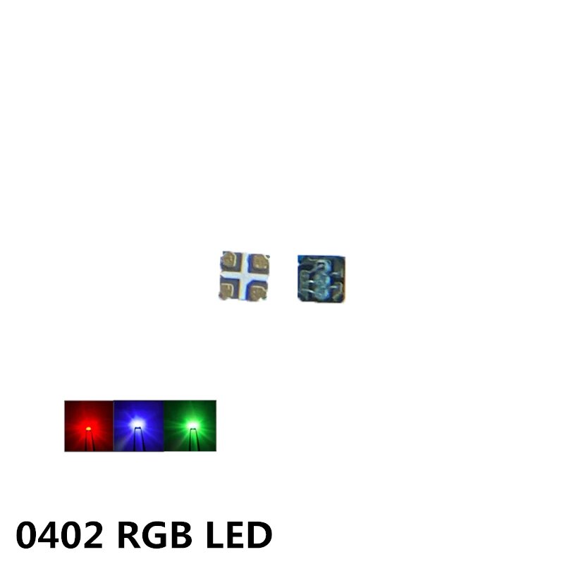100 шт. RGB светодиоды XHFA LIGHT 3528 5050 0402 RGB LED