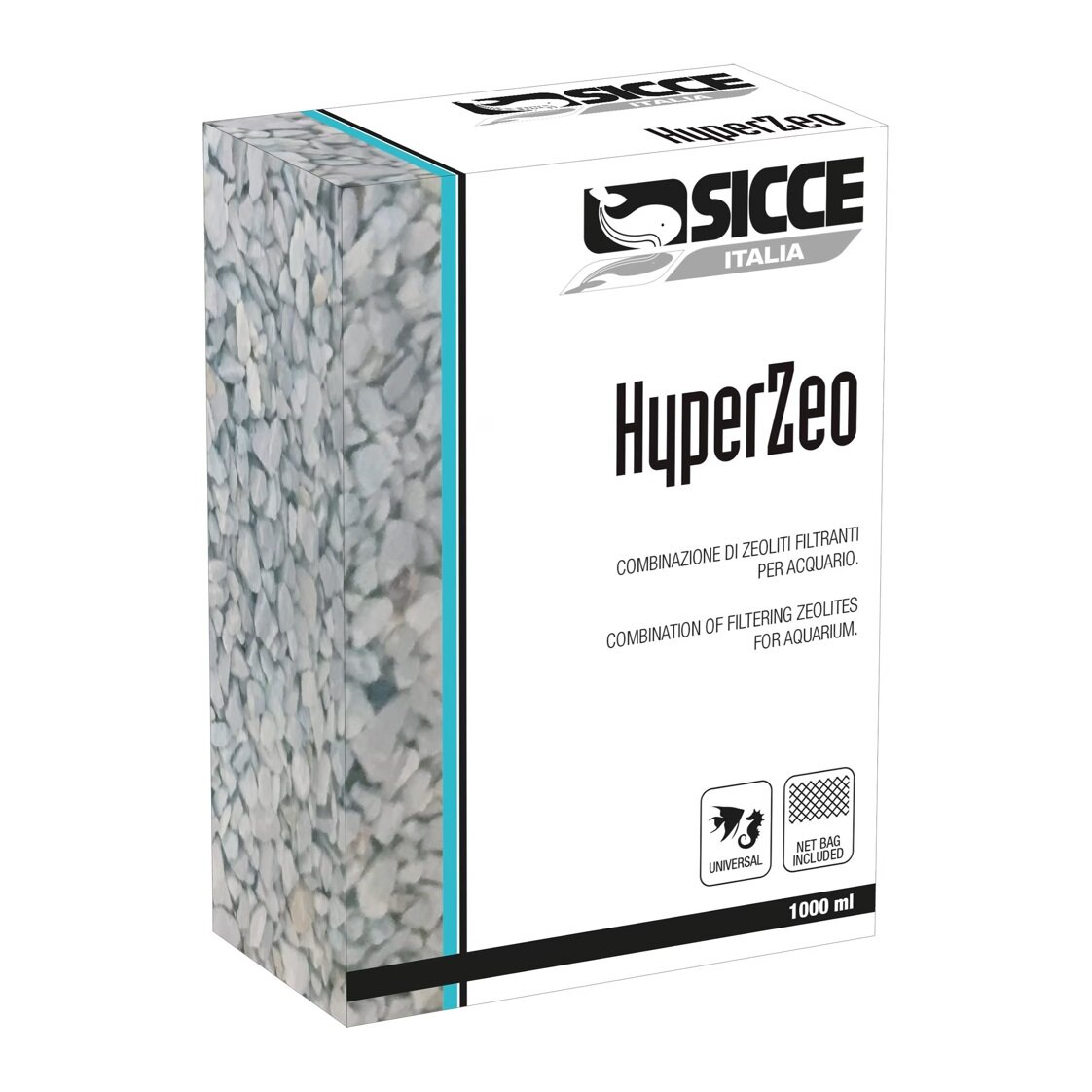 Цеолит Sicce HYPERZEO 1000 мл. Наполнитель для внешних и внутренних фильтров.