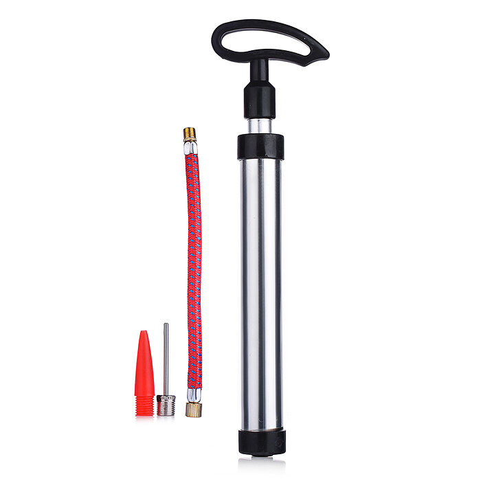 Насос 00-6048 ручной, длина 29 см , 2 доп. насадки , в пакете