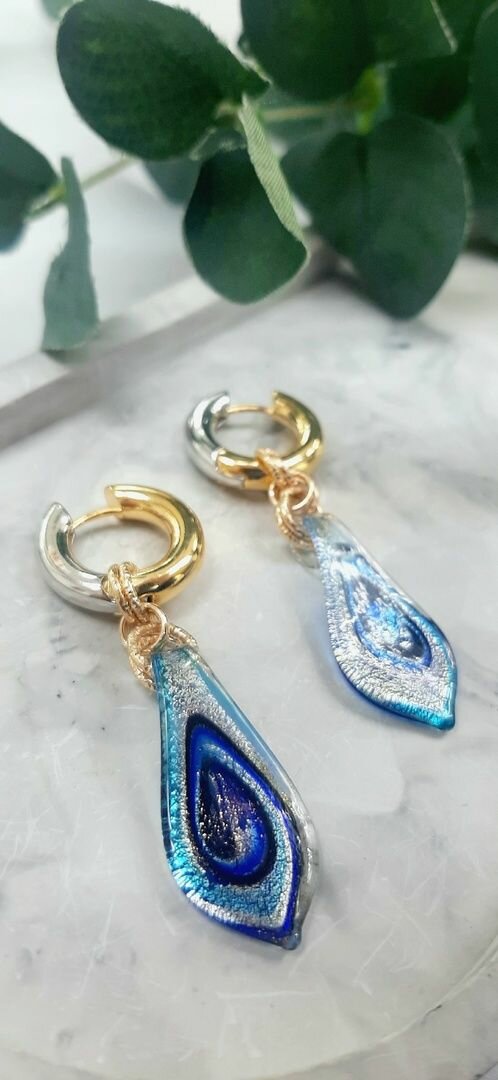 Серьги, стекло