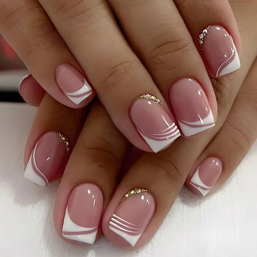 Накладные ногти с дизайном ( 24 типсы + клей )
