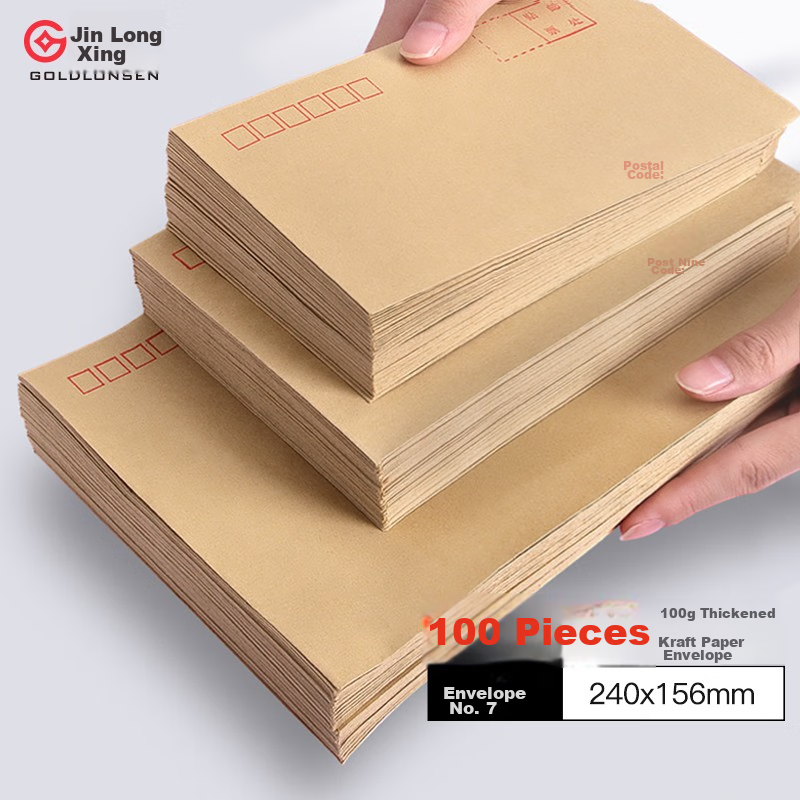 【Самая низкая цена в Интернете】 Jinlongxing No. 5 Kraft Бумажные Конверты Почтовые Стандартные Конвертные Сумки