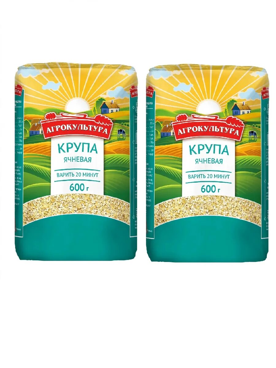 Ячневая Крупа Агрокультура, 600 гр, 2 шт