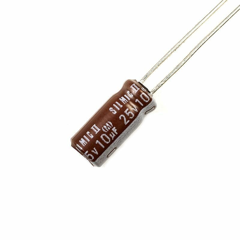 2 шт, ELNA Silmic II Аудио HIFI Конденсатор электролитический 25В-10мкФ (10uF-25V, 5x11мм)