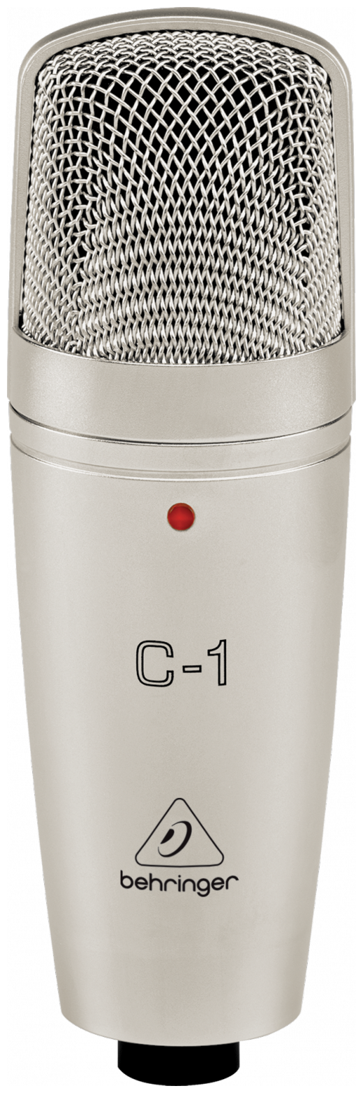 BEHRINGER C-1, комплектация: микрофон, разъем: XLR 3 pin (M), серебристый