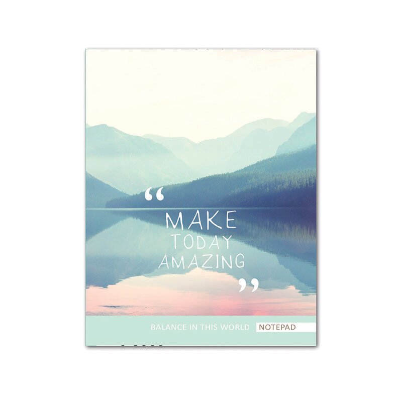 Ежедневник недатированный А5, 176л, 7БЦ BG "Туман над озером", глянцевая ламинация