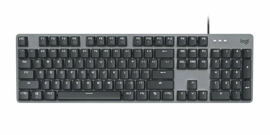Игровая клавиатура проводная , (Cherry MX Red), Английская раскладка, серый