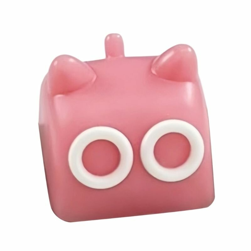 3D Клавиша Котенка из Смолы для Механических Клавиатур, Розовый