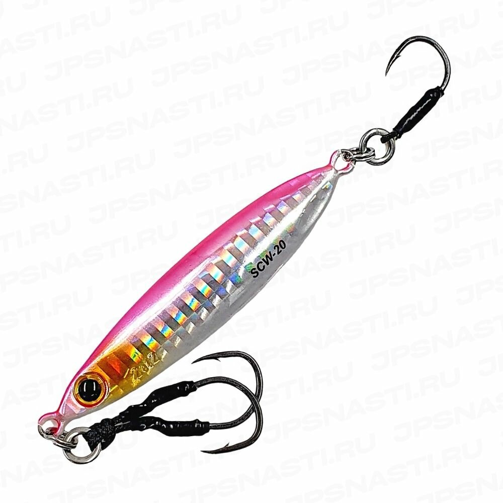 Пилькер для рыбалки Palms Slow Blatt Cast Wide, 20 г, SCW-20/H-528 / пилькер для морской рыбалки