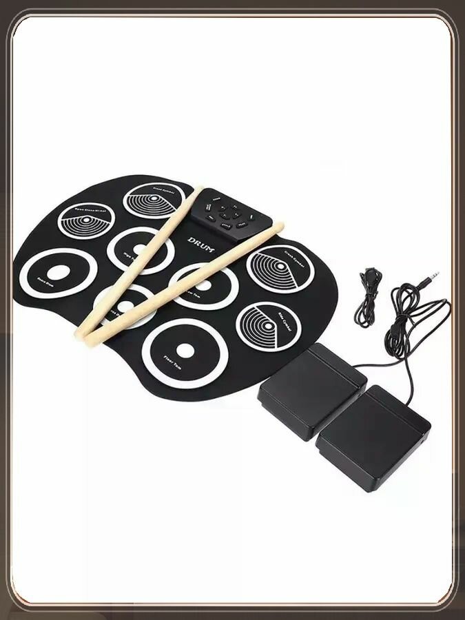 Гибкая электронная ударная установка MusOn G801 / Гибкий барабан / Барабанная установка