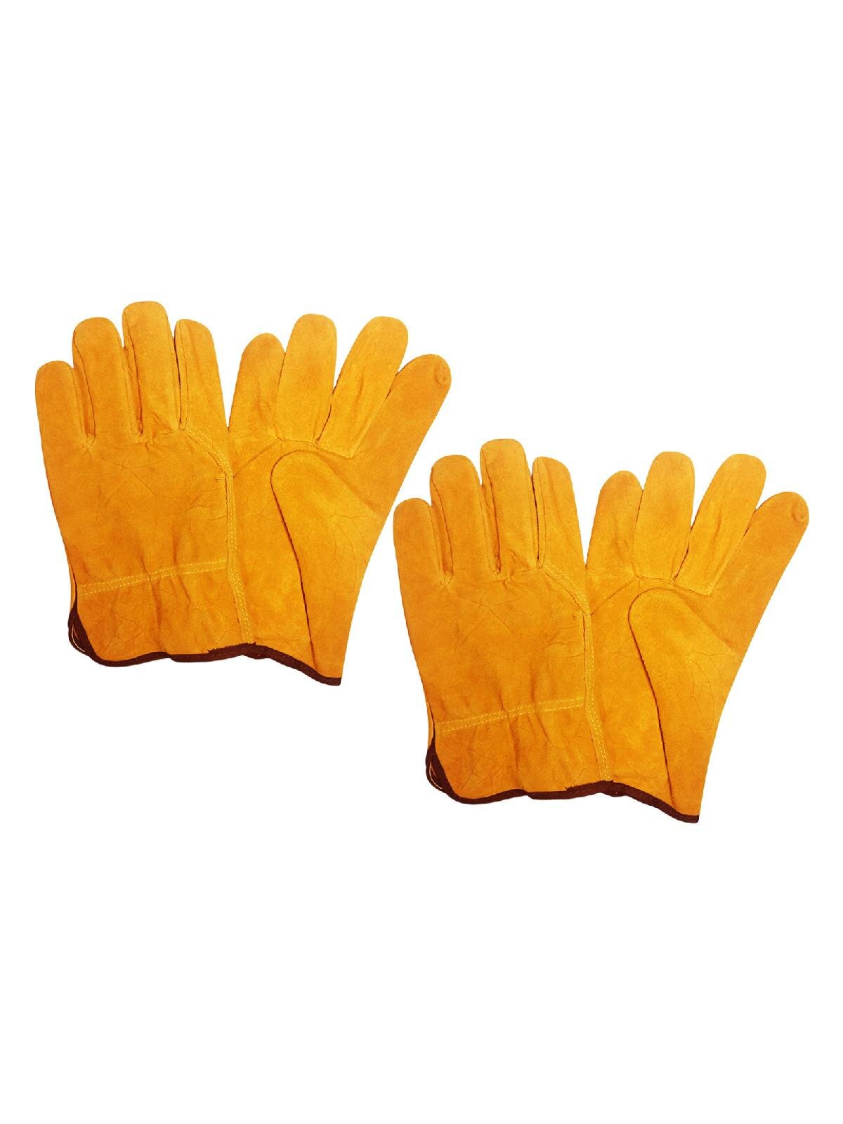 Рабочие перчатки из воловьей кожи унисекс с защитой вытянутых рук для безопасности сварки