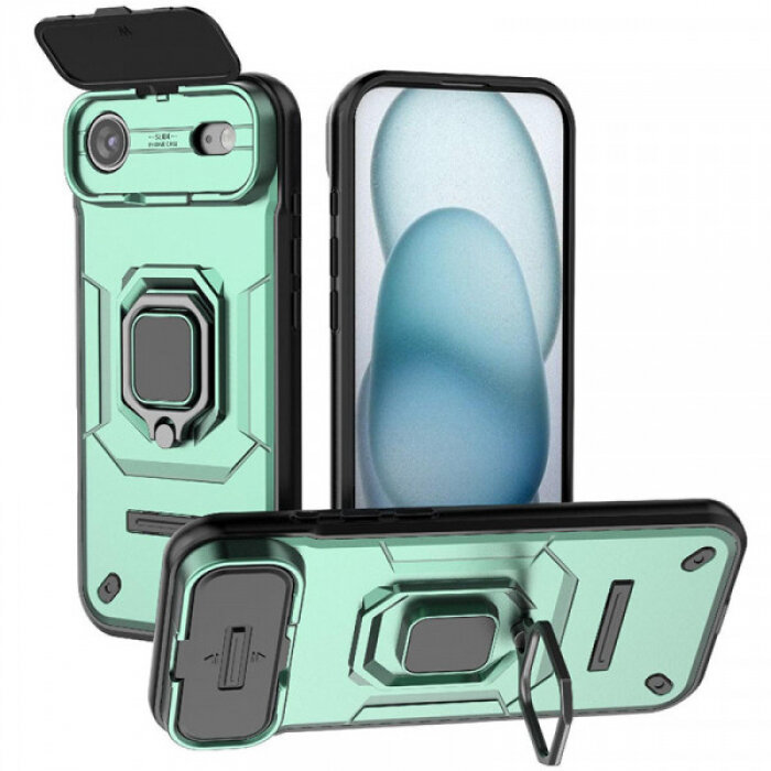 Transformer Ring Holder Противоударный чехол с кольцом и шторкой камеры для iPhone 17 Air