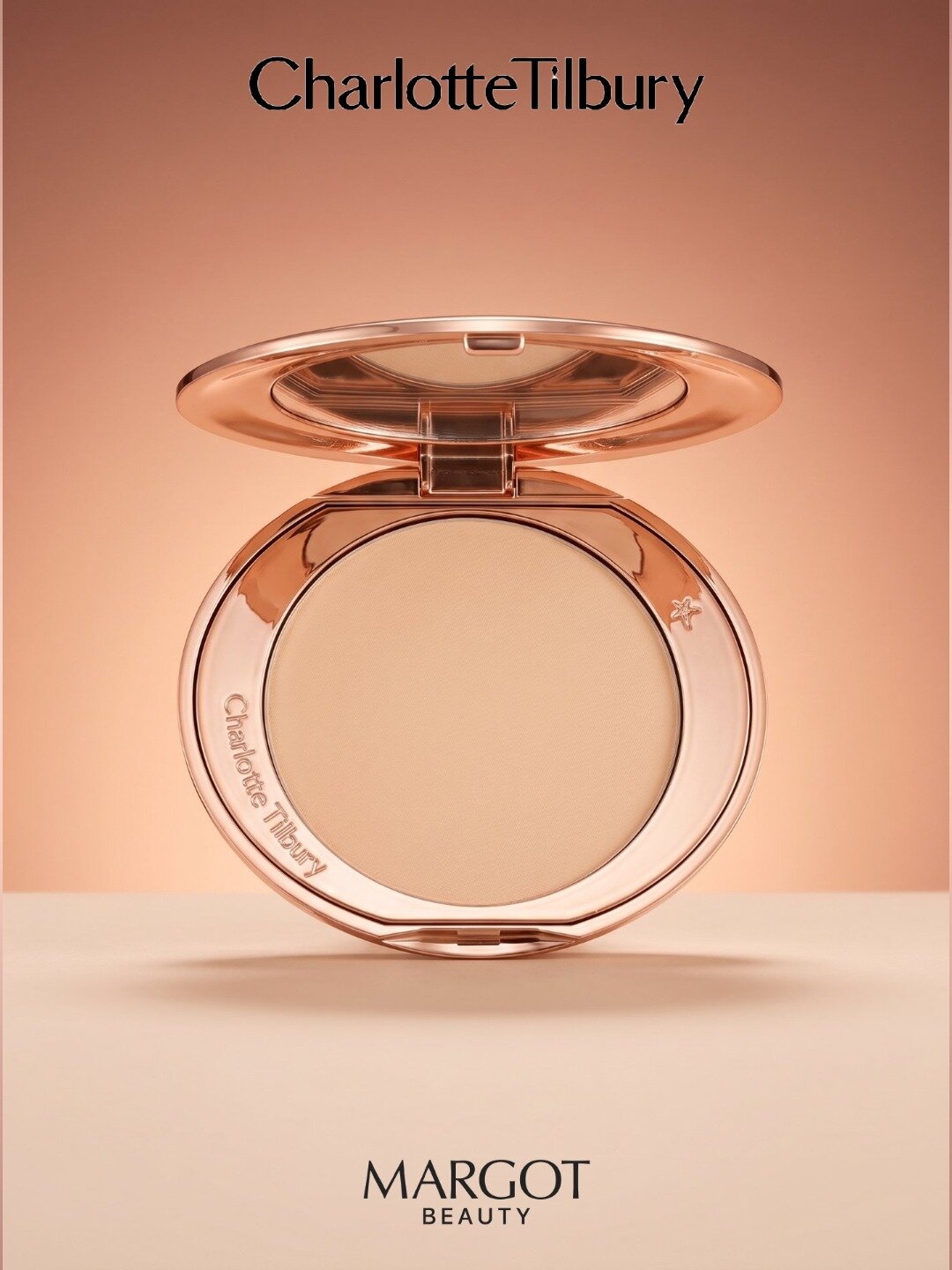 Пудра для лица Charlotte Tilbury AIRBRUSH FLAWLESS FINISH, 2 Medium, полноразмерная, 8 грамм, оригинал