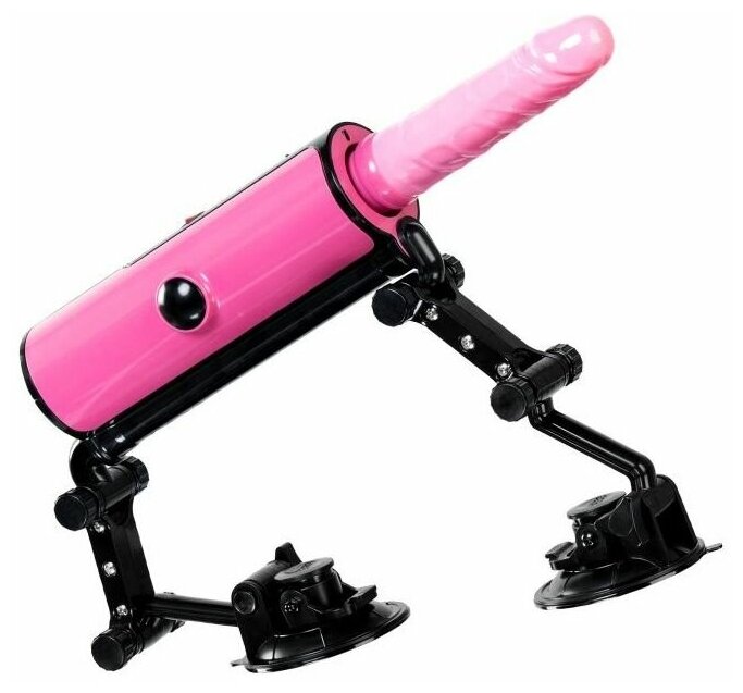 Розовая секс-машина Pink-Punk MotorLovers, розовый, термопластичный эластомер (TPE), Женский, Секс-мебель и качели