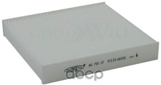 Фильтр Салона Kia Picanto 17- Hyundai 97133-G6000; Kia 97133-G6000 Goodwill арт. AG 750 CF