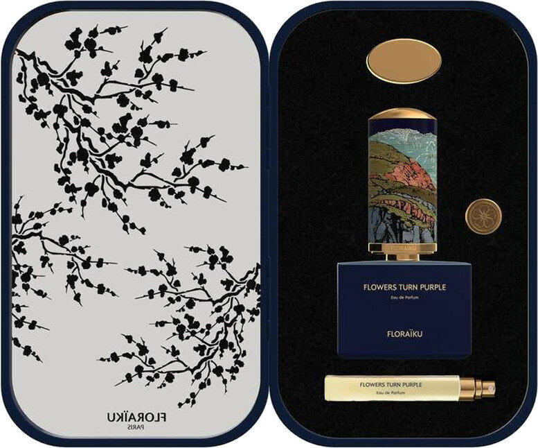 FLORAIKU Парфюмерная вода FLOWERS TURN PURPLE Набор 50мл + 10мл