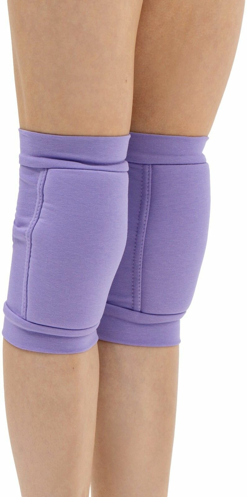 Наколенники для гимнастики с уплотнителем Grace Dance, защита для коленных суставов, экипировка для фитнеса и танцев, р. M, 11-14 лет, цвет сиреневый
