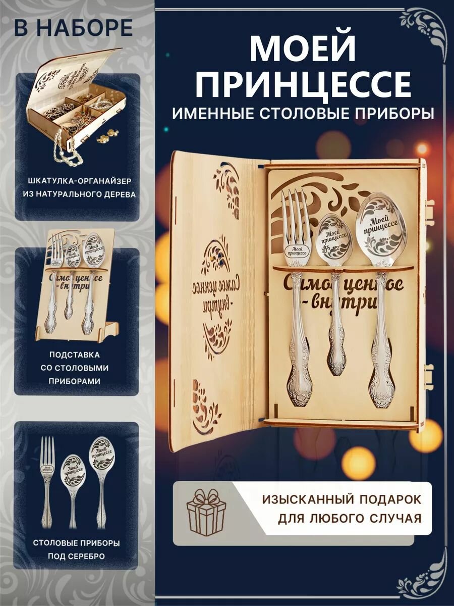 Подарочный набор с именем Моей принцессе-подарок женщине, маме, девочке, девушке, жене, подруге