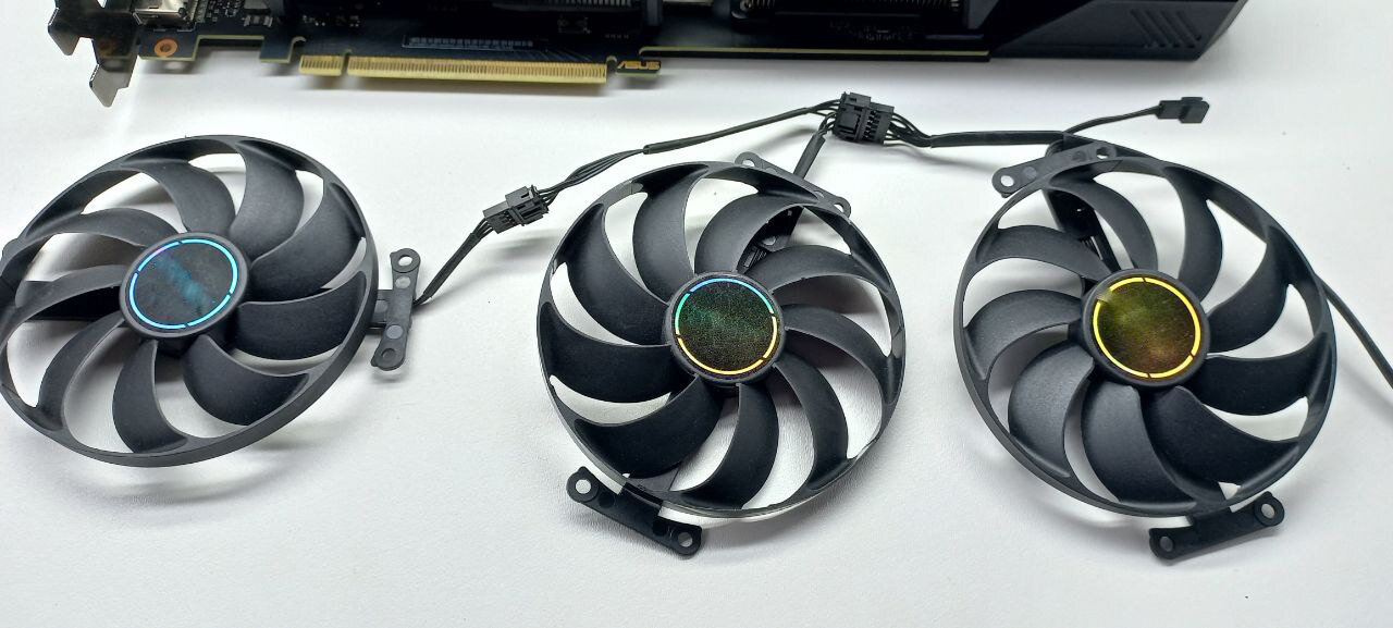 Вентиляторы для Asus Strix 3060ti 3070 Megalodon
