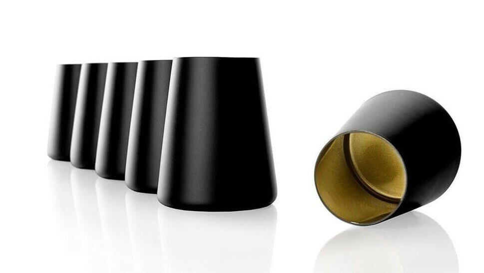 Набор стаканов Stolzle Power, 380 мл, черный/золотой, 6 шт.