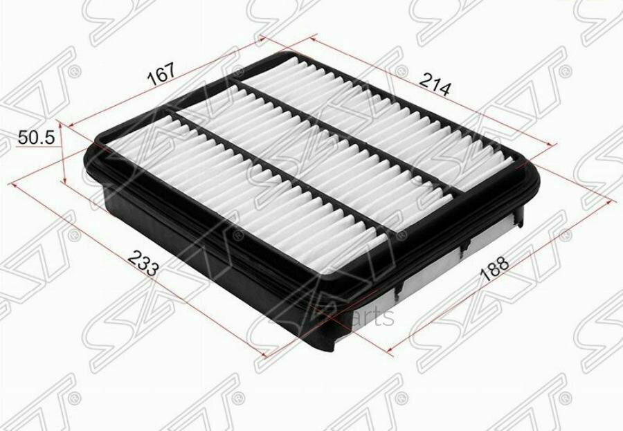 SAT ST-MB906051 Фильтр воздушный Mitsubishi Pajero 99-06 / Mazda Xedos 9 93-02