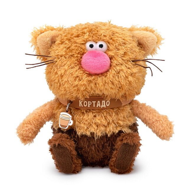 Мягкая игрушка Кот Кортадо 12 см, Кофейные Коты, Budi Basa (Буди Баса), CCat12-30