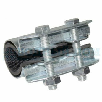 Хомут ремонтный оцинкованный "краб" 1-1/2"; Ду 40; Дн 45-53; шир.70