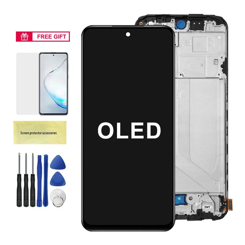 ЖК-дисплей с сенсорным экраном 6,43 дюйма AMOLED для Xiaomi Poco M5s, сменный OLED With Frame