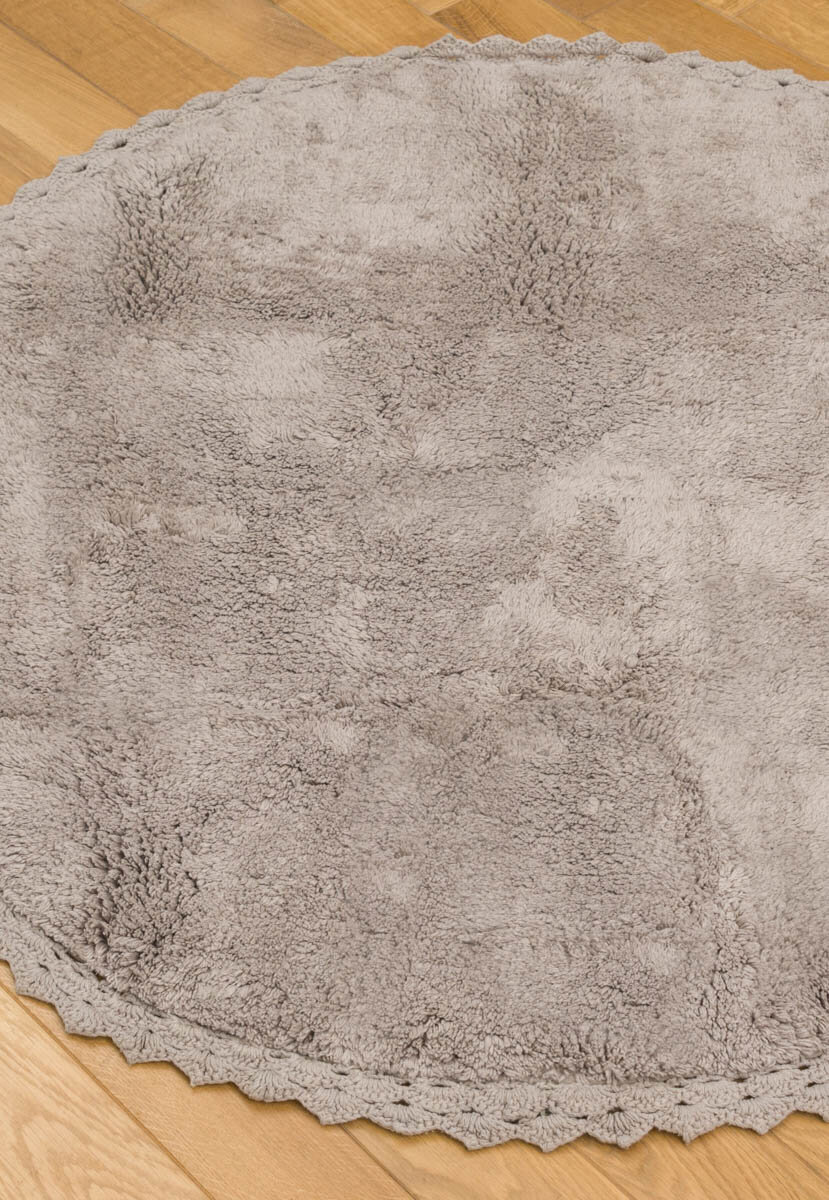 Ковер хлопковый 110*110 см Nattiot Cotton Perla Grey круг