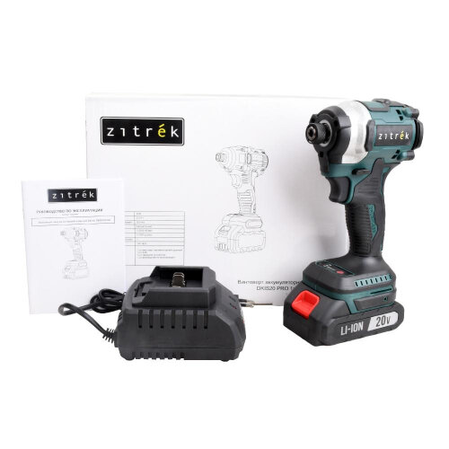 Винтоверт аккумуляторный Zitrek DKIS20 PRO, 20В, 200 Нм, 1х2.0Ач (085-1017)