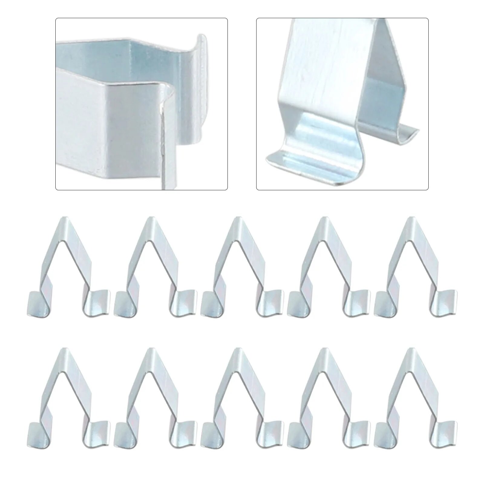 Набор Из 10 Металлических Клипс Для Обшивки, 16 Мм, U-образные, Для Спинки Сиденья Автомобиля, Внутренней Обшивки Двери