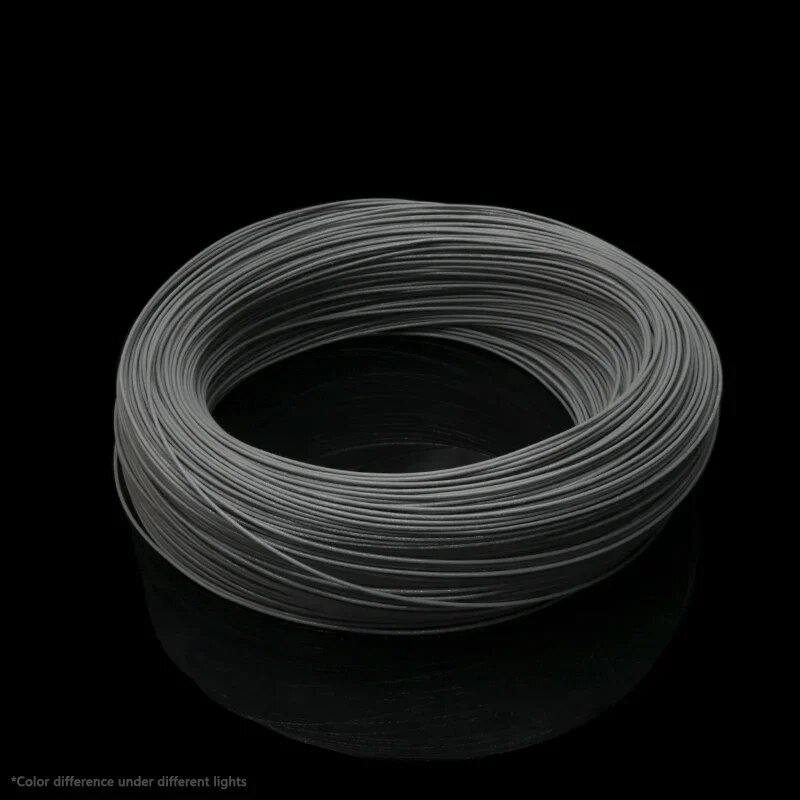 Кабель PTFE 30/28/26/24/22/20/18/16/14/13/12/10 AWG для 3D принтера 18AWG, Grey, 5 Meters